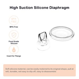 S9/S10/S12 Wearable Breast Pump Accessories, 2 Duckbill Valve&2 Silicone Ring&2 Diaphragm Compatible with Momcozy Duckbill Valve and Silicone Diaphragm Accessories (6 Pieces Set)