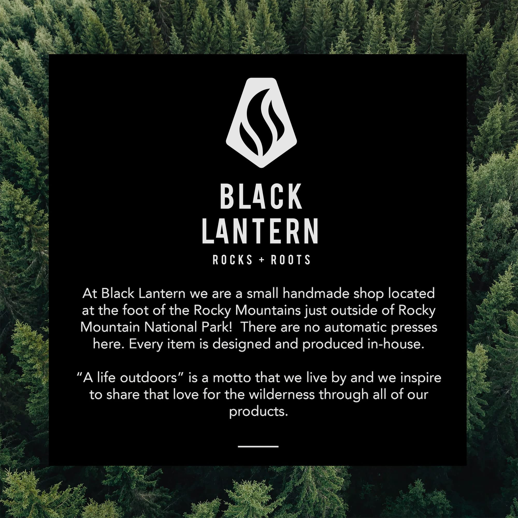 Black Lantern Handmade Whiskey Glasses - Unique Themed Cocktail & Everyday Use Drinking Glasses, Perfect for Outdoor Enthusiasts & Nature Lover (One 11oz. Glass) Forest Landscape Design