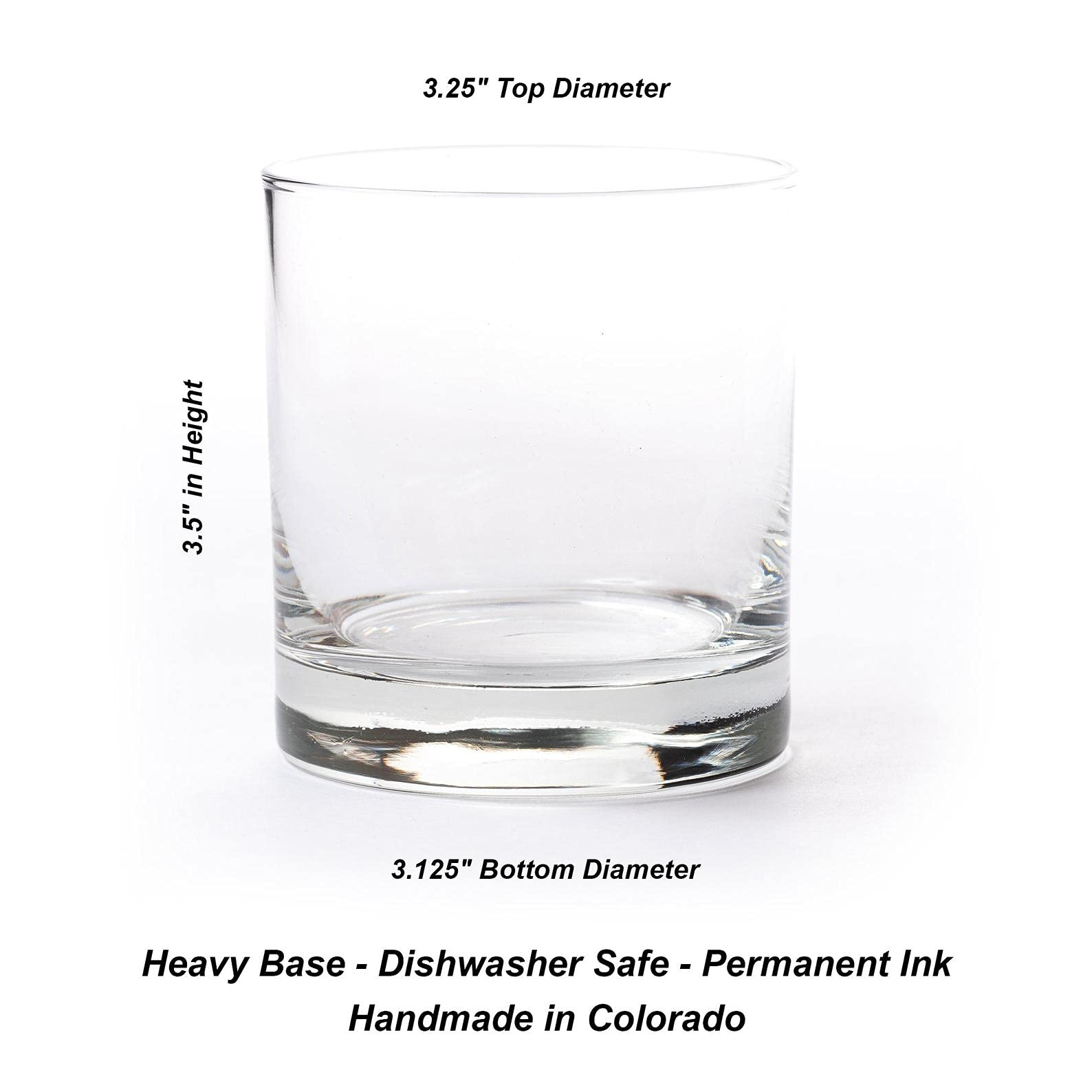 Black Lantern Handmade Whiskey Glasses - Unique Themed Cocktail & Everyday Use Drinking Glasses, Perfect for Outdoor Enthusiasts & Nature Lover (One 11oz. Glass) Forest Landscape Design