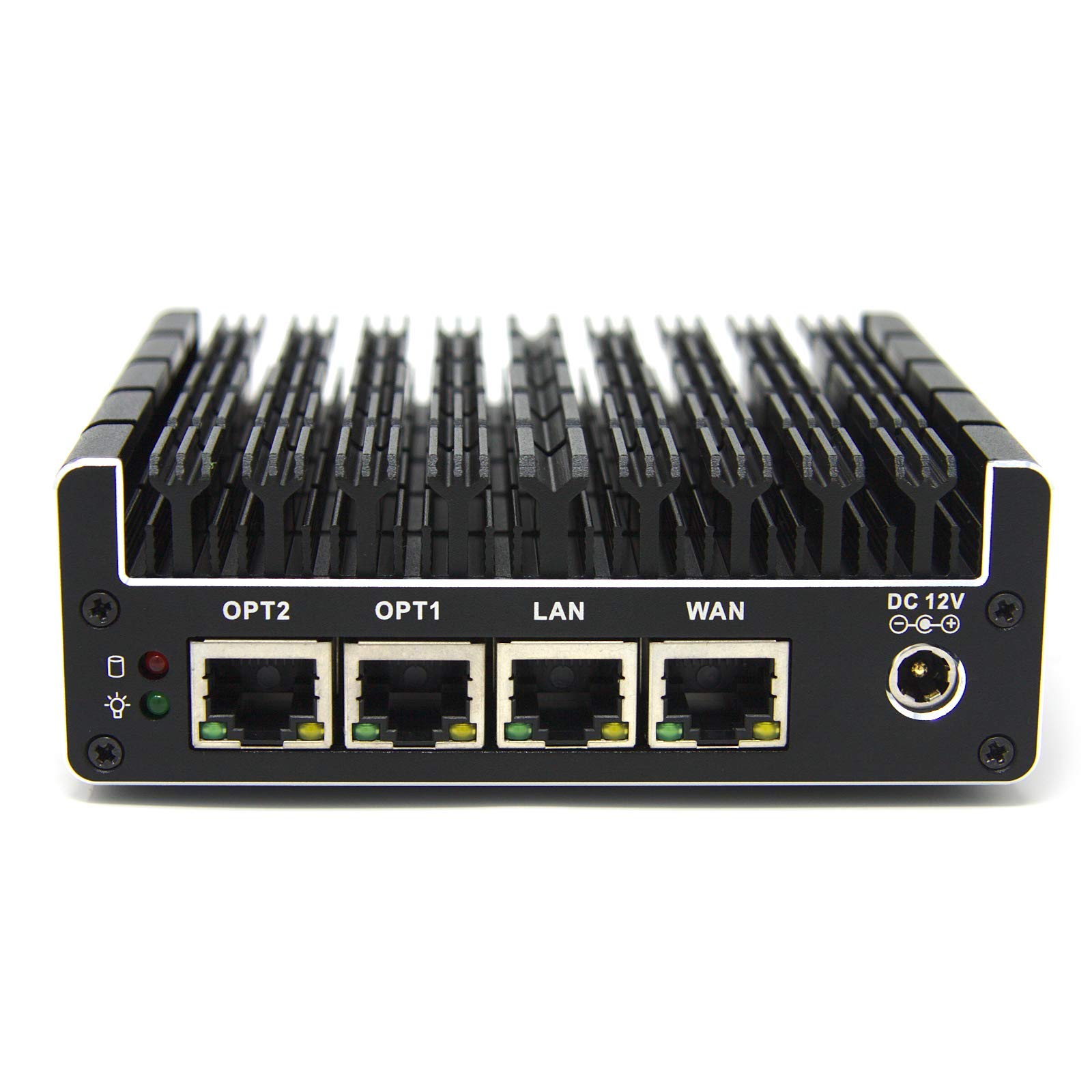 Protectli Vault FW4C - 4 Port, Firewall Micro Appliance/Mini PC - Intel J3710, 2.5G Ports, AES-NI, 8GB DDR3 RAM, 120GB SSD