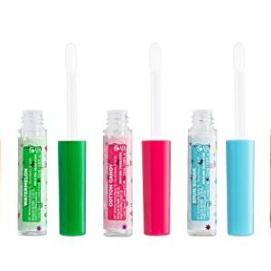 Lip Smacker Holiday Original & Best Flavored Lip Gloss Party Pack, Tropical Punch, Watermelon, Cotton Candy, Spun Sugar, Strawberry