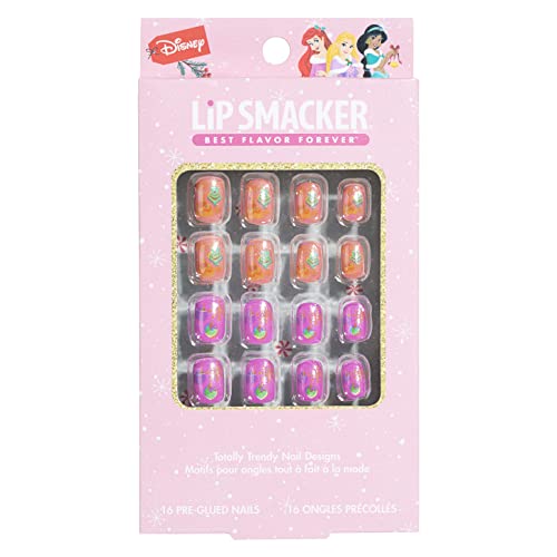 Lip Smacker Disney Princess Holiday Press On Nails Stocking Christmas Gifts For Girls Kids