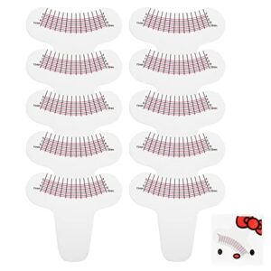 minkissy lash room decor 10pcs eyelash ruler lash length measuring tool eyelashes degree ruler lash cart