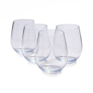 sur la table outdoor stemless wine, set of 4