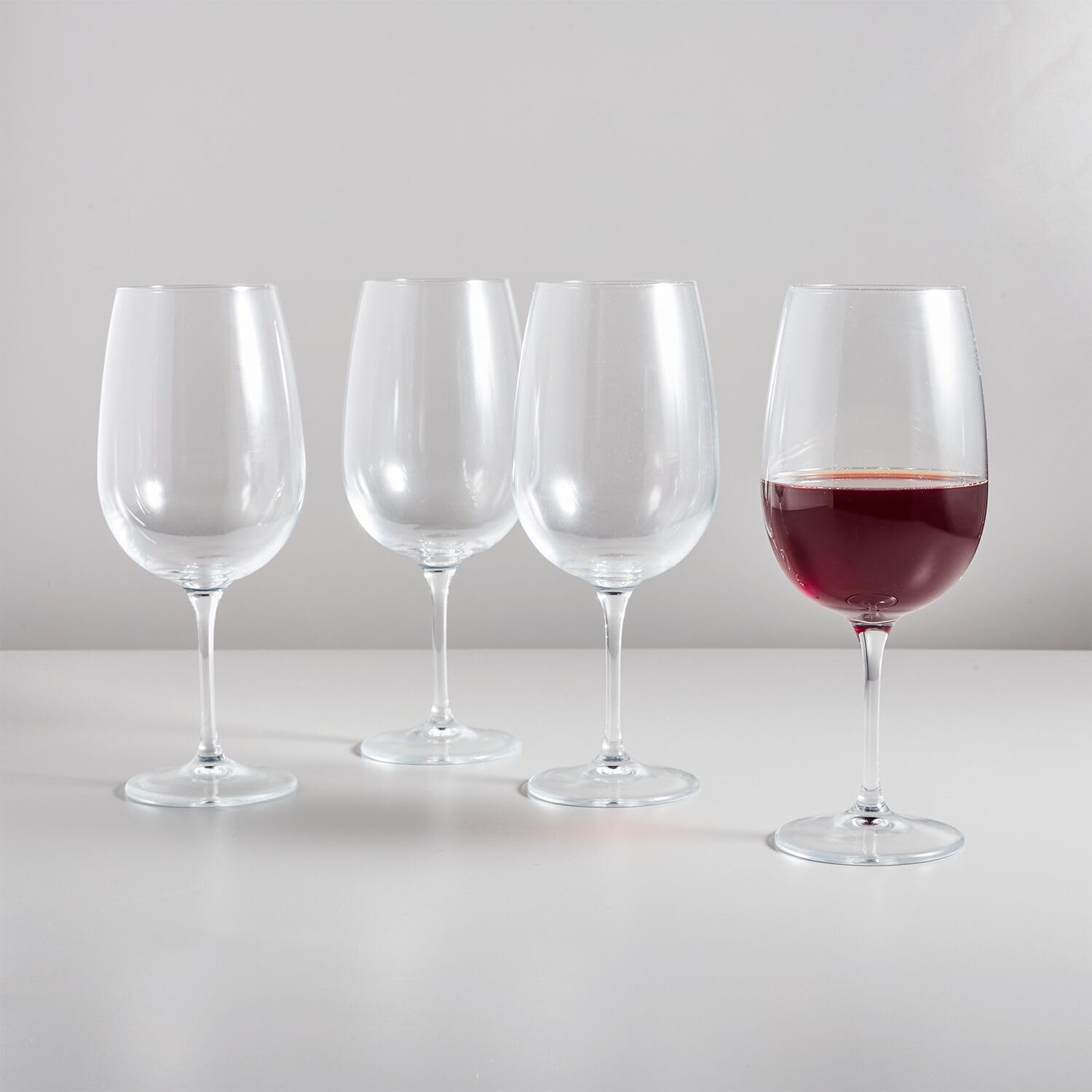 Sur La Table Bistro Red Wine Glasses, Set of 4, Clear