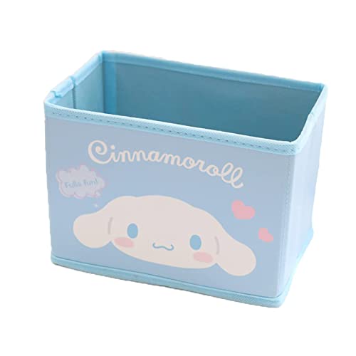 Cinnamoroll Collapsible Storage Bin, Cute Storage Box Foldable Baskets Kawaii Office Desk Organizer Cute Room Decor