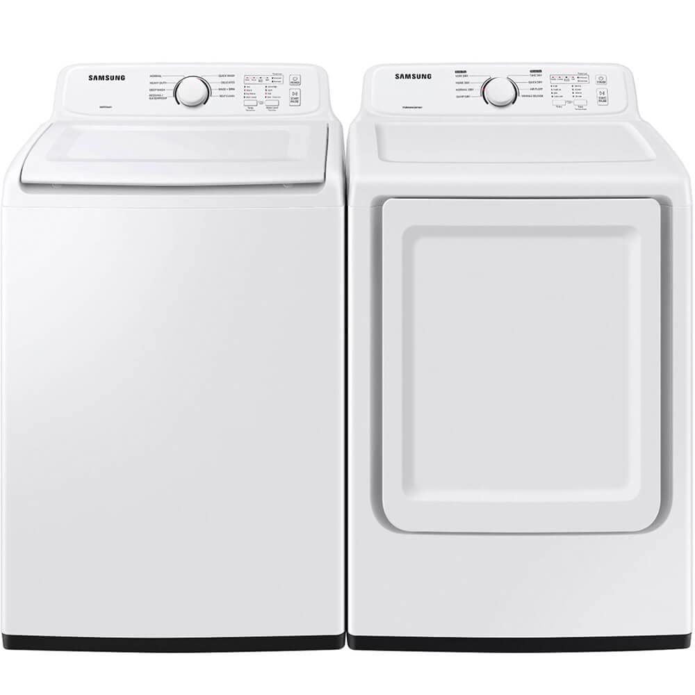 Samsung WA40A3005WPR White Top Load HE Washer/Dryer Pair