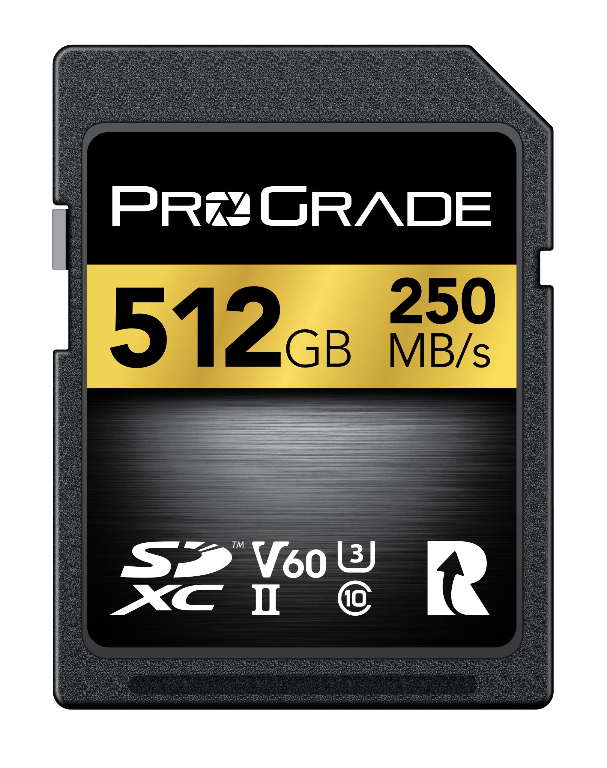 Prograde Digital SD UHS-II 512GB Card V60 –Up to 130MB/s Write Speed and 250 MB/s Read Speed | for Professional Vloggers, Filmmakers, Photographers & Content Curators