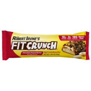 FITCRUNCH Protein Bars, Snack Size Value Pack, Gluten Free, Made with Whey Proteins (20 Snack Size Bars, Peanut Butter)