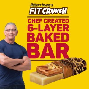 FITCRUNCH Protein Bars, Snack Size Value Pack, Gluten Free, Made with Whey Proteins (20 Snack Size Bars, Peanut Butter)