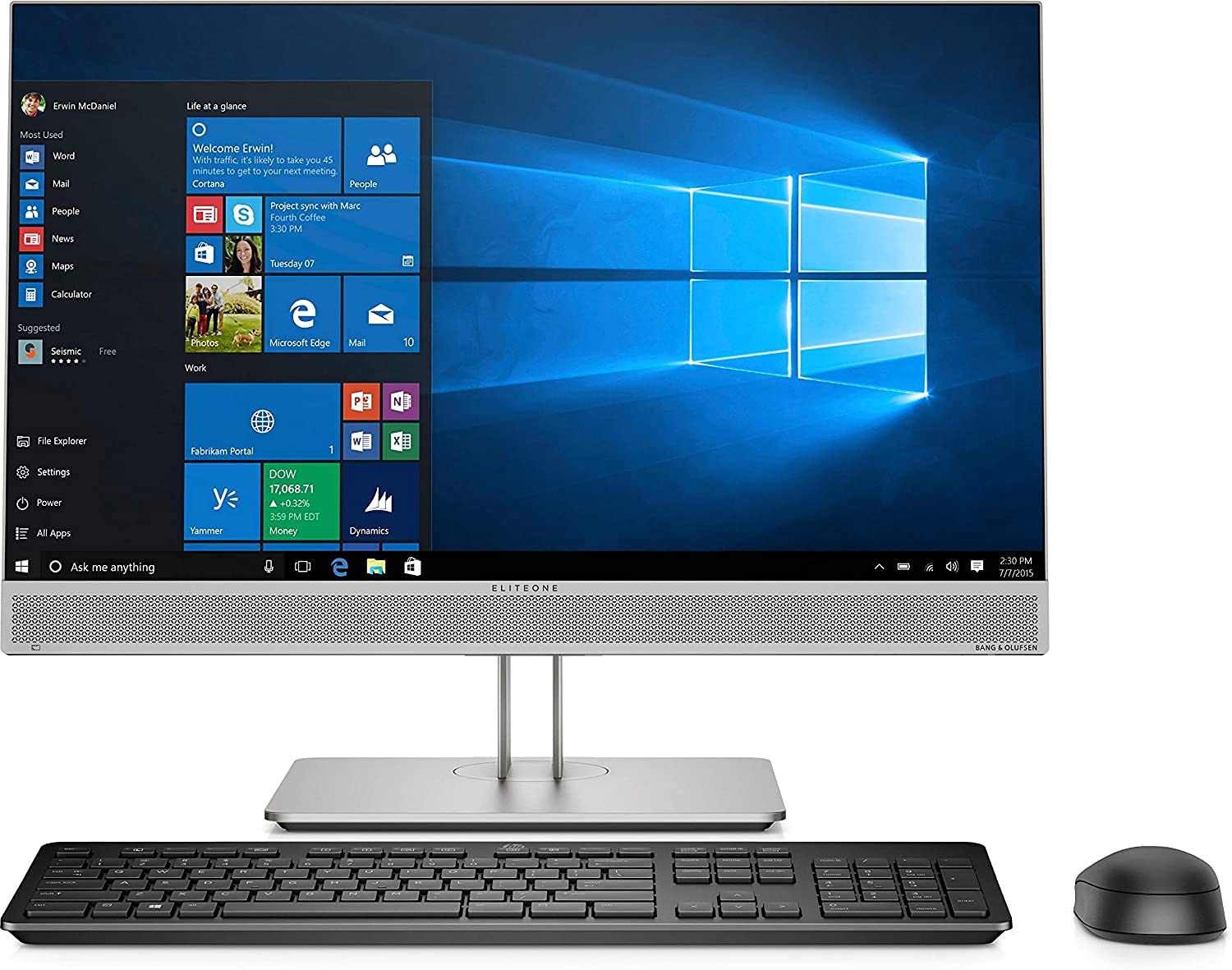 HP 800 G5 All in One Desktop PC FHD 1920 x 1080 Computer Intel Core i5 9500 9th Gen Processor 8GB Ram 256GB SSD WiFi Bluetooth Webcam Windows 10 Pro (Renewed)