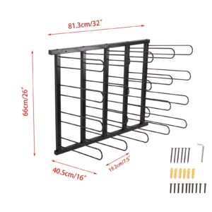 Gtouse Vinyl Roll Wall Mount Storage Rack -20 Rolls Vinyl, Art Paper Racks,Wall Mounted Media Storage Rack Vinyl,Bulletin Blueprint Storage Roll File Wall Rack