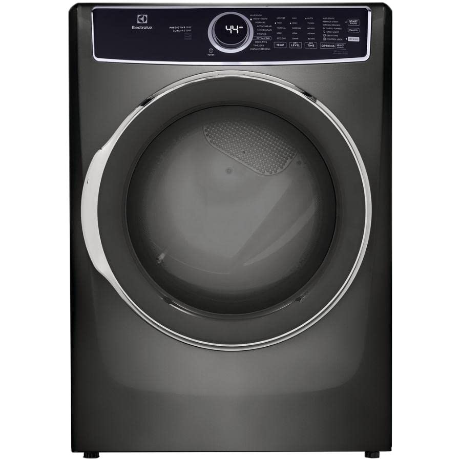 27" 8.0 cu. ft. Electric Front Load Steam Dryer (ELFE753CAT) - with Predictive Dry + Instant Refresh, Titanium