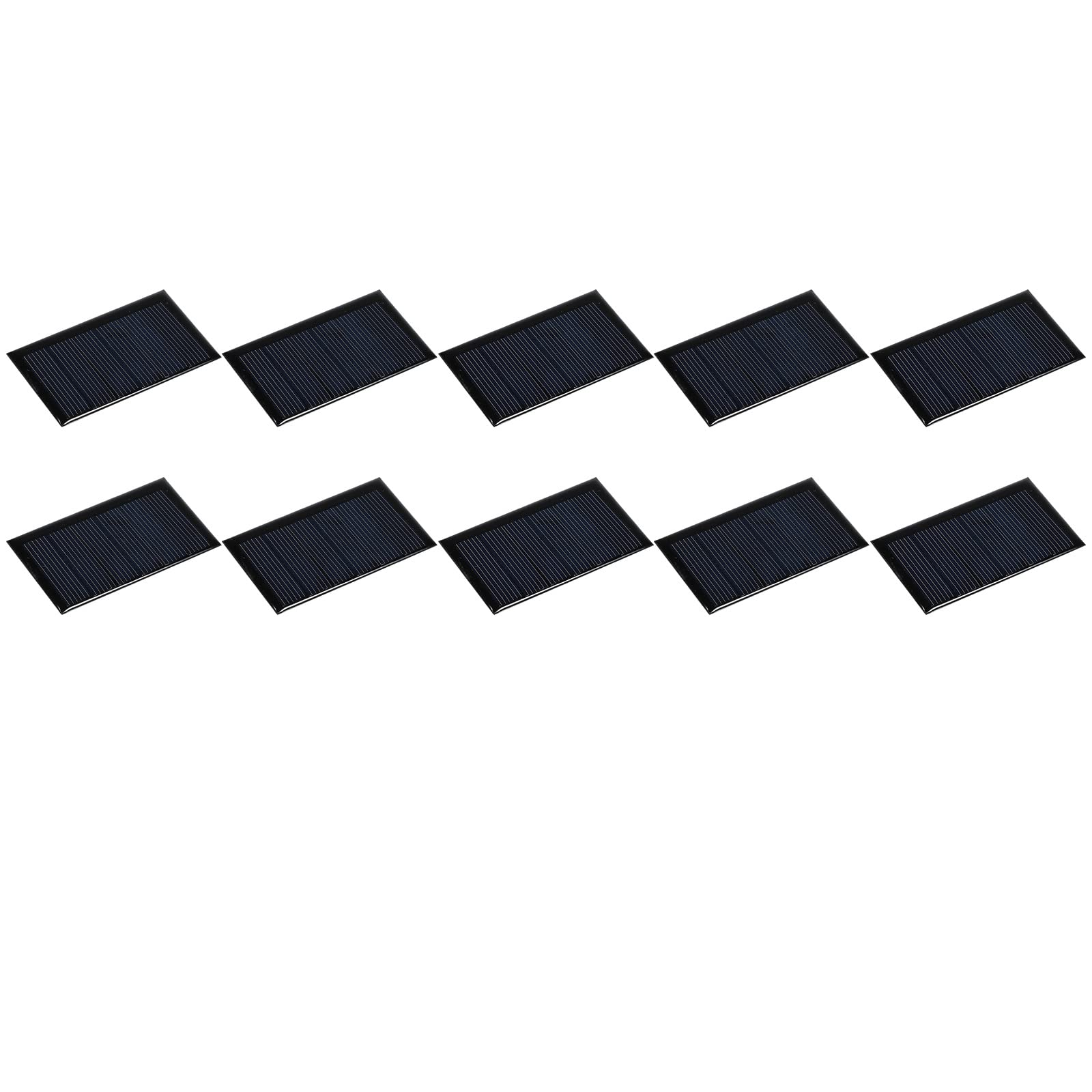 MECCANIXITY Mini Solar Panel Cell 3V 90mA 0.27W 62mm x 36mm for DIY Electric Power Project Pack of 10