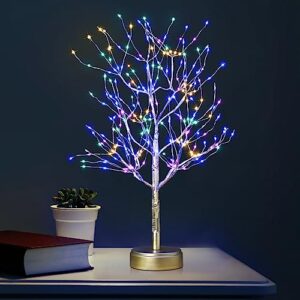 bonsai tree night light, table lamp for living room decor, usb christmas lights floor lamp for bedroom lamps, warm lights bedside lamp for room decor, lights for bedroom decor 255 leds colorful 1 pack