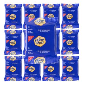 Honey Maid Graham Crackers, 0.5oz Pouches, (Pack of 50) with Bay Area Marketplace Napkins