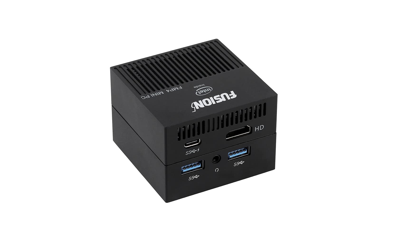 Fusion5 FMP4 Mini PC Windows 11 Pro - Intel Quad Core Mini Computer, 128GB Storage and 8GB RAM - Mini Desktop Computer with Dual Band WiFi, HDMI, USB 3.0, Micro SD Card Slot - Small & Portable