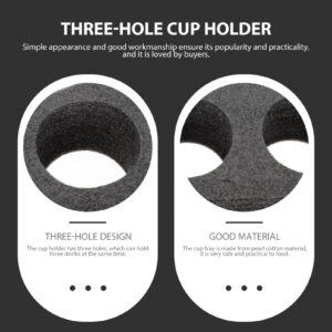 4Pcs Foam Drink Holders Drink Carrier Tray 3 Holes Hot or Cold Beverage Cup Holder Takeout Packing to Go Drink Holder for Car Food