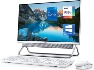 dell inspiron 5400 all in one desktop computer, 23.8” fhd touchscreen, intel 11th gen i5-1135g7 upto 4.2ghz, 8gb ram, 256gb nvme ssd, webcam, hdmi, sd-card, usb type-c - windows 10 pro (renewed)