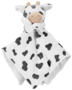 kids preferred carter's cow plush stuffed animal snuggler lovey security blanket