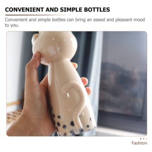 DOITOOL Reusable Bottles 5Pcs Clear Juice Bottles with Caps Cat Shaped Reusable Water Bottle Tea Container Empty Plastic Bottles for Juicing Smoothie Drinking and Other Beverages Smoothie Bottle