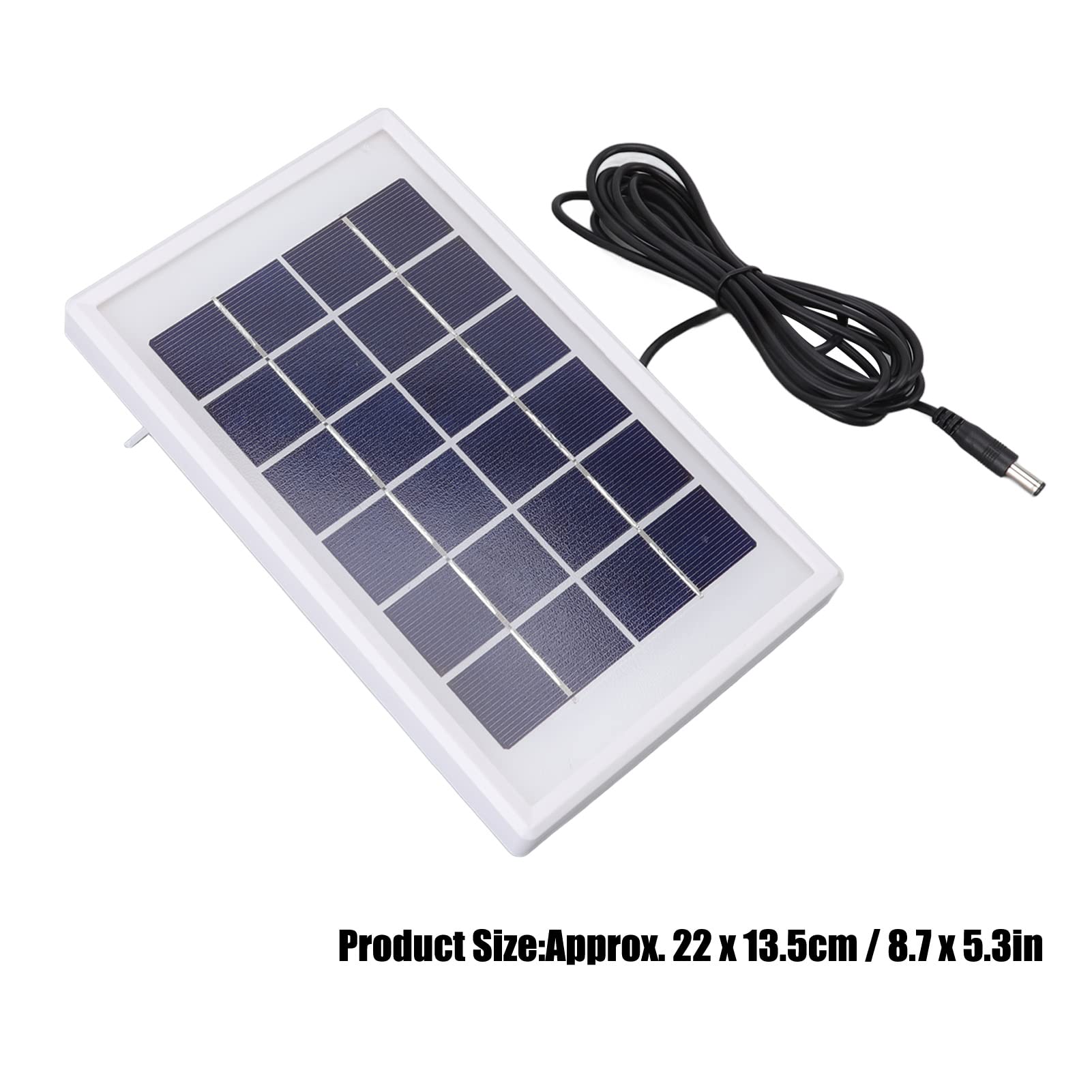 Solar panel charger, 3W 6V Lightweight portable High stability 3W 6V Solar panel High conversion efficiency for outdoor use