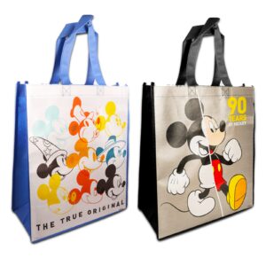 Disney Mickey Mouse Tote Bags for Kids, Adults - 4 Pc Bundle with Disney 100th Anniversary Mickey Mouse Tote Bags Plus Stickers, More | Mickey Totes