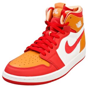 women's jordan 1 zoom air cmft fire red/fire red-hot curry (ct0979 603) - 10.5