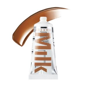 milk makeup bionic bronzer, time travel (light bronze) - 0.6 fl oz - hydrating liquid bronzer - buildable, blendable color - warm, sunkissed finish - weightless - vegan, cruelty free