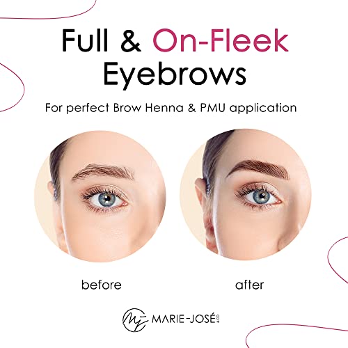 Brow Mapping Precision: Marie-José & Co Professional White Eyebrow Mapping String - 33ft Clear White Bamboo Thread for Henna Tinting & Microblading (50 Applications)