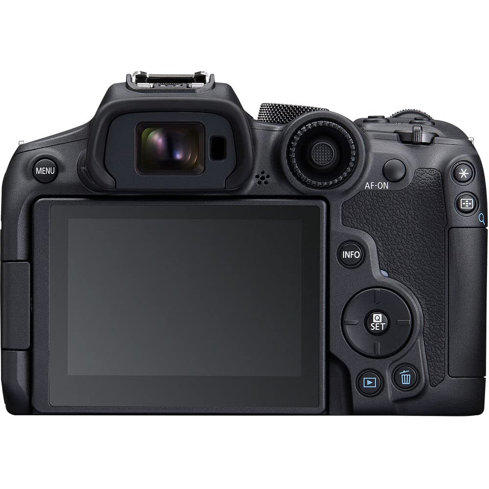 Canon EOS R7 Mirrorless Camera (5137C002) + 2 x Sony 64GB Tough SD Card + Bag + Charger + 2 x LPE6 Battery + Card Reader + LED Light + Corel Photo Software + HDMI Cable + Flex Tripod + More (Renewed)