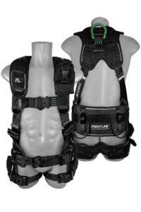 frontline fall protection 250ctb elite™ construction harness | aluminum hardware | suspension trauma straps | reflective trim| perforated pads| osha&ansi (size:m/l)