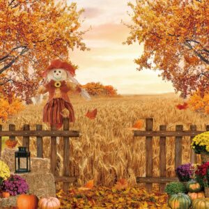 LTLYH 7x5ft Autumn Backdrop Fall Forest Theme Banner Photo Backdrops Thanksgiving Harvest Season Party Banner Decor Photoshoot Backdrops 201