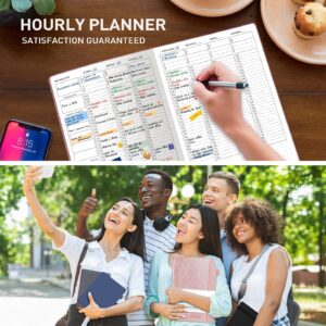 Planner – Undated Weekly & Monthly Life Planner with Time Slots, Appointment Book and Daily Organizer, Lasts 1 Year, A4 Size Hardcover – Rose Gold