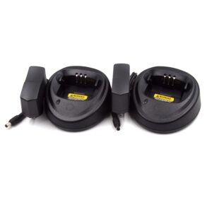 (2-Pack) WPLN4137 Charger for Motorola CP200 CP200D CP150 CP180 PR400 DEP450 NNTN4496 NNTN4497 NNTN4970 WPLN4138