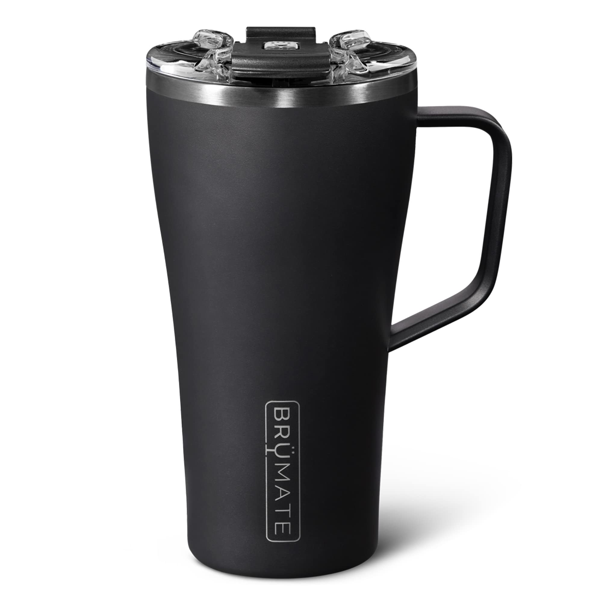 BrüMate Toddy 22oz 100% Leak Proof Insulated Coffee Mug with Handle & Lid - Stainless Steel Coffee Travel Mug - Double Walled Coffee Cup (Matte Black)