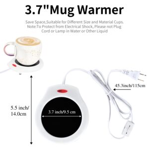 ASAWASA Coffee Mug Warmer, Candle Warmers for Large Jar, Safely Releases Scents Without a Flame, Enjoy Your Warm Coffee Tea and Milk, Gifts for Festival Birthday Men Women Mom Dad.