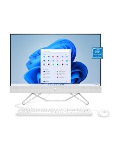 hp 24-cb0010 23.8” fhd all-in-one desktop pc, intel celeron processor j4025, 8gb ram, 256 gb ssd, webcam, wifi, bt, windows 11 home (renewed)