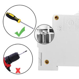 Heschen DC Miniature Circuit Breaker, HSB6C-DC, 2 Poles, DC500V 125A, Photovoltaic Circuit Breaker, for Solar PV System Solar Panels Grid System, 35mm DIN Rail Mounting