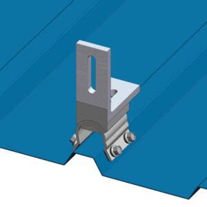 10 magebracket rl with l bracket r-panel trapezoidal metal roof mounting racking rib brackets clamps for solar panel module installation