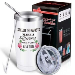 mimorou speech therapists gifts speech pathology tumbler speech therapists mug christmas birthday gift for pathologist, language therapy teacher