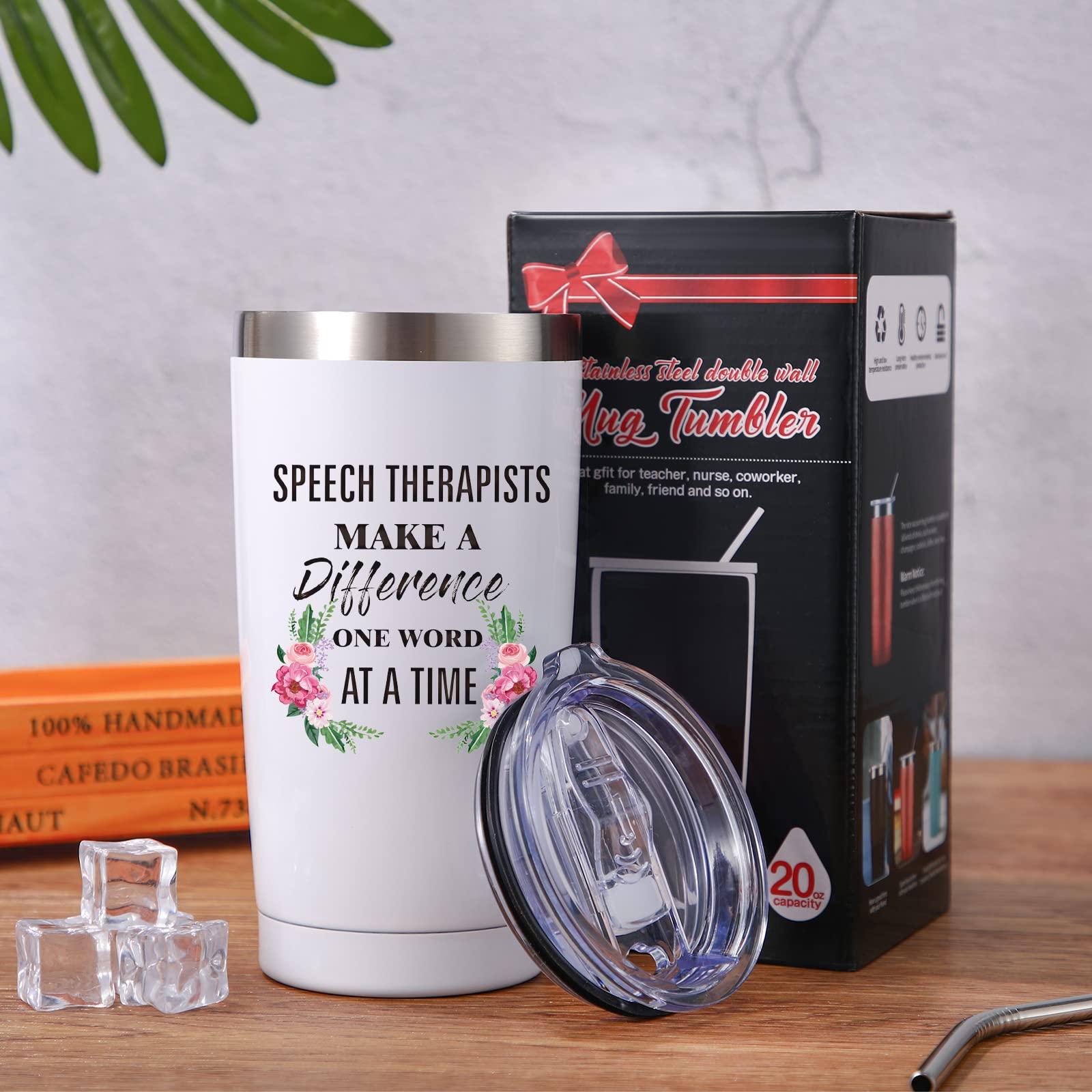 Mimorou Speech Therapists Gifts Speech Pathology Tumbler Speech Therapists Mug Christmas Birthday Gift for Pathologist, Language Therapy Teacher