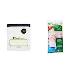 foodsaver reusable quart vacuum zipper bags (10 count) and foodsaver 1-quart vacuum zipper bags (18 count)