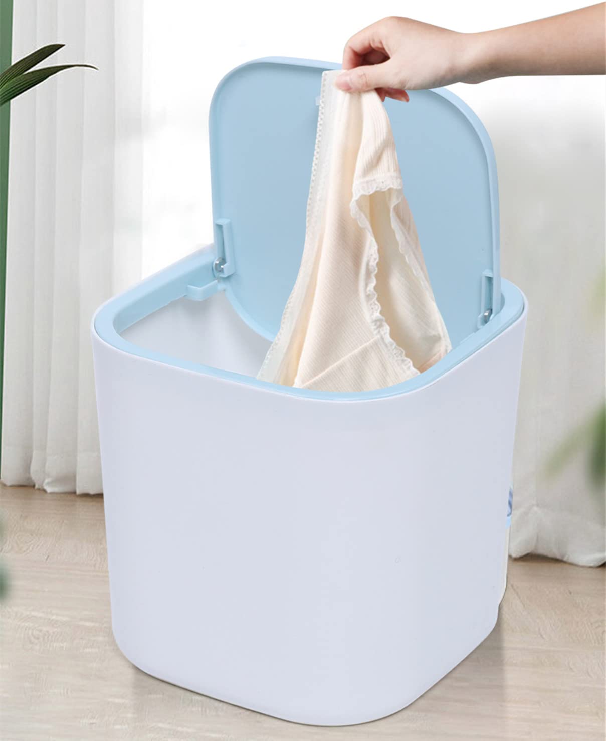 Portable Washing Machine, Mini Washer Small Bucket Washer Compact Washer, Ideal Laundry for Camping, RV, Dorm, Travel, Space Saving Lightweight and Easy to Carry (White)