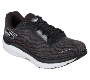 skechers women's go run ride 10 black/white 8.5 b