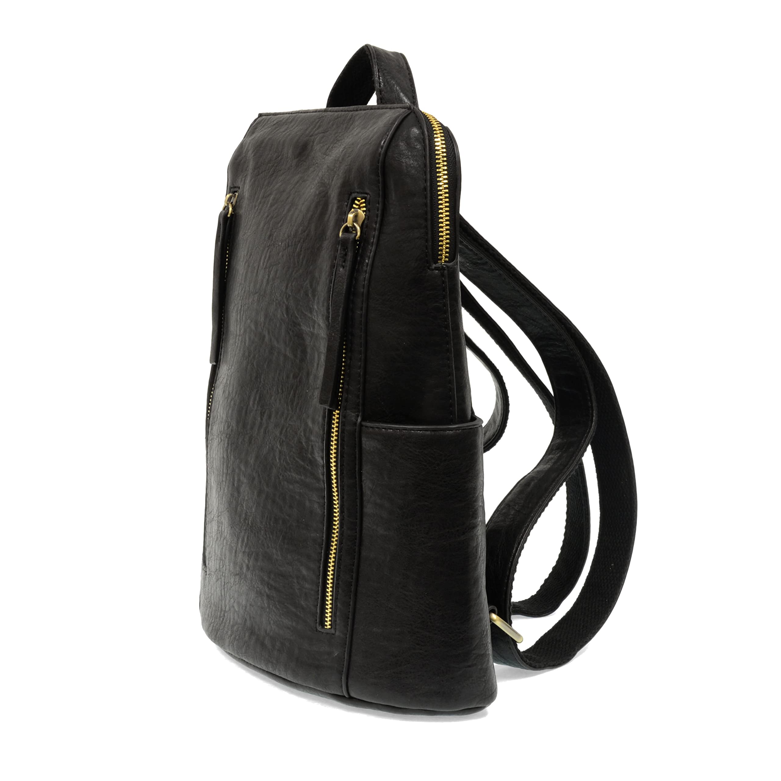 Joy Susan Black Raegan Double Zip Backpack