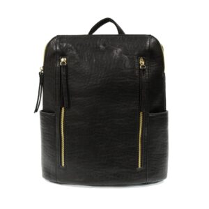 Joy Susan Black Raegan Double Zip Backpack