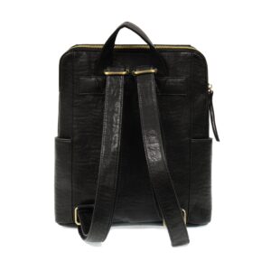 Joy Susan Black Raegan Double Zip Backpack