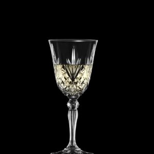 Barski Wine Glass - Goblet - Red Wine - White Wine - Water Glass - Stemmed Glasses - Set of 6 Goblets - Crystal like Glass - 7 oz. Beautifully Cut Designed Made in Europe