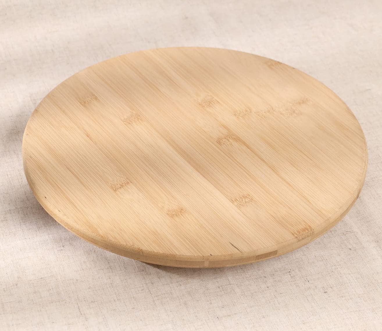 RoomForLife - Solid Bamboo Turntable - 14 inch Diameter Multi use Lazy Susan